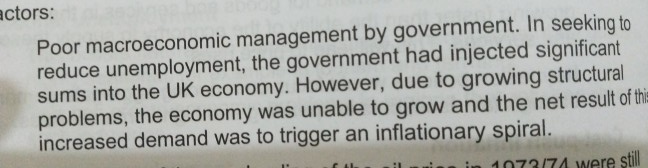Solved What is inflationary spiral? please illustrate | Chegg.com