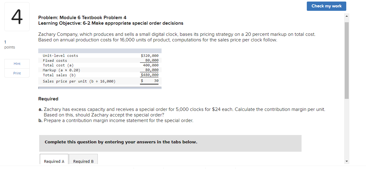 Solved Problem: Module 6 Textbook Problem 4 Learning | Chegg.com