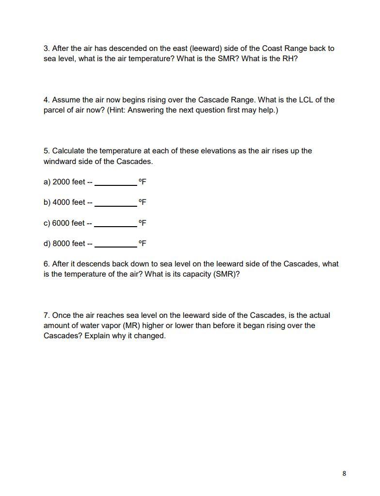 Solved NAME DATE PART 2: PRECIPITATION PROBLEMS The diagram | Chegg.com
