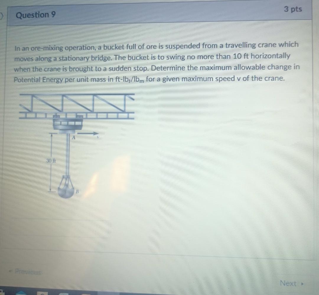 Solved 3 pts 3 Question 9 In an ore-mixing operation, a | Chegg.com