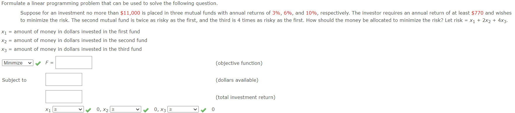 Solved Formulate a linear programming problem that can be | Chegg.com