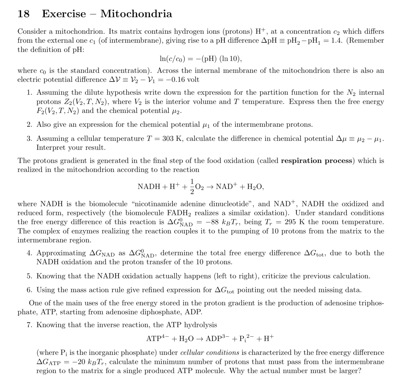Solved Consider a mitochondrion. Its matrix contains | Chegg.com