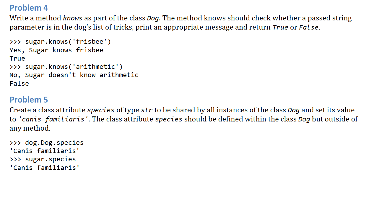 Problem 1 Write a class definition line and a one | Chegg.com