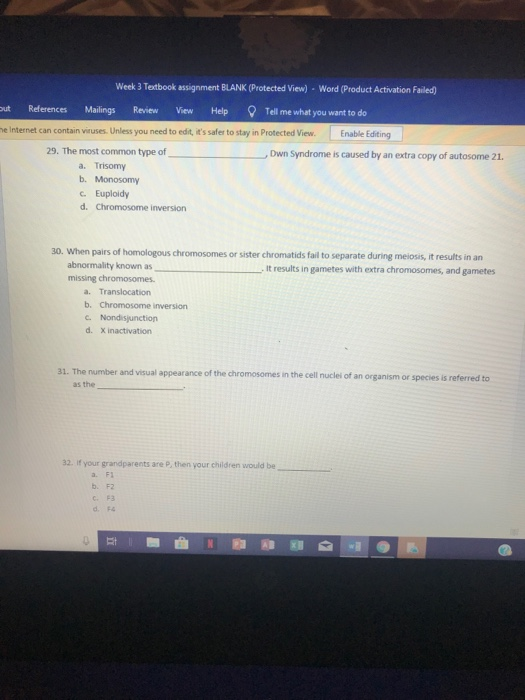 Solved Week 3 Texbook assignment BLANK (Protected View) - | Chegg.com