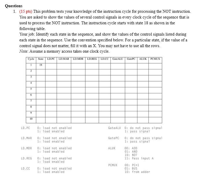 Solved Identify each state in the sequence, and show the | Chegg.com