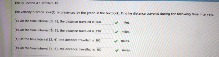 Solved This is Section 4.1 Problem 10: The velocity function | Chegg.com