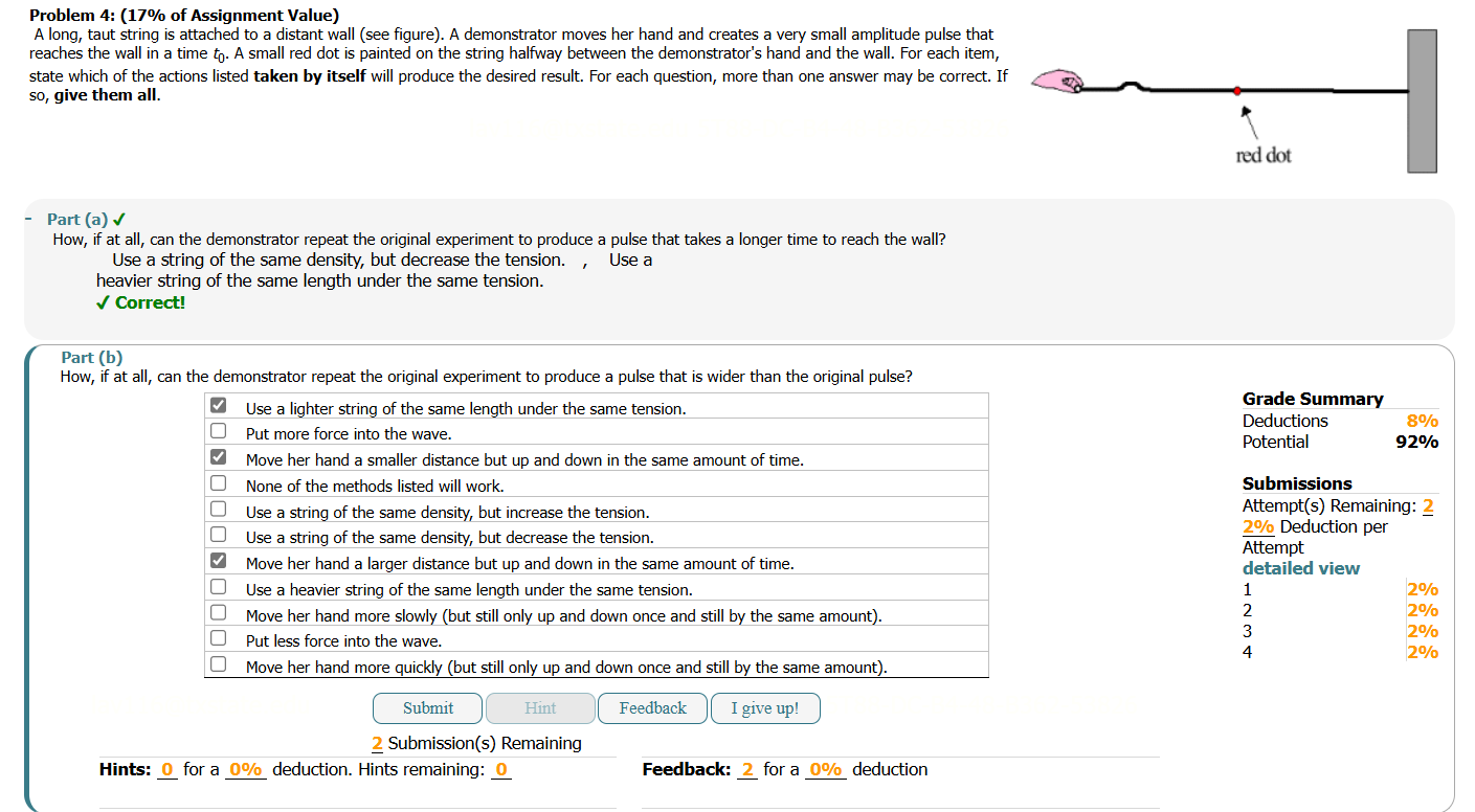 Solved Problem 4: (17\% ﻿of Assignment Value)A long, taut | Chegg.com