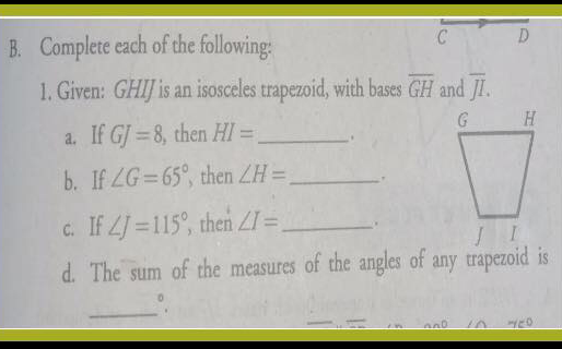 Solved C D G H B. Complete each of the following: 1. Given: | Chegg.com