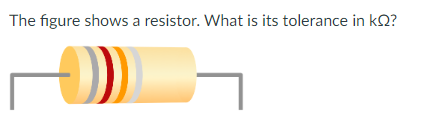 Solved The figure shows a resistor. What is its tolerance in | Chegg.com