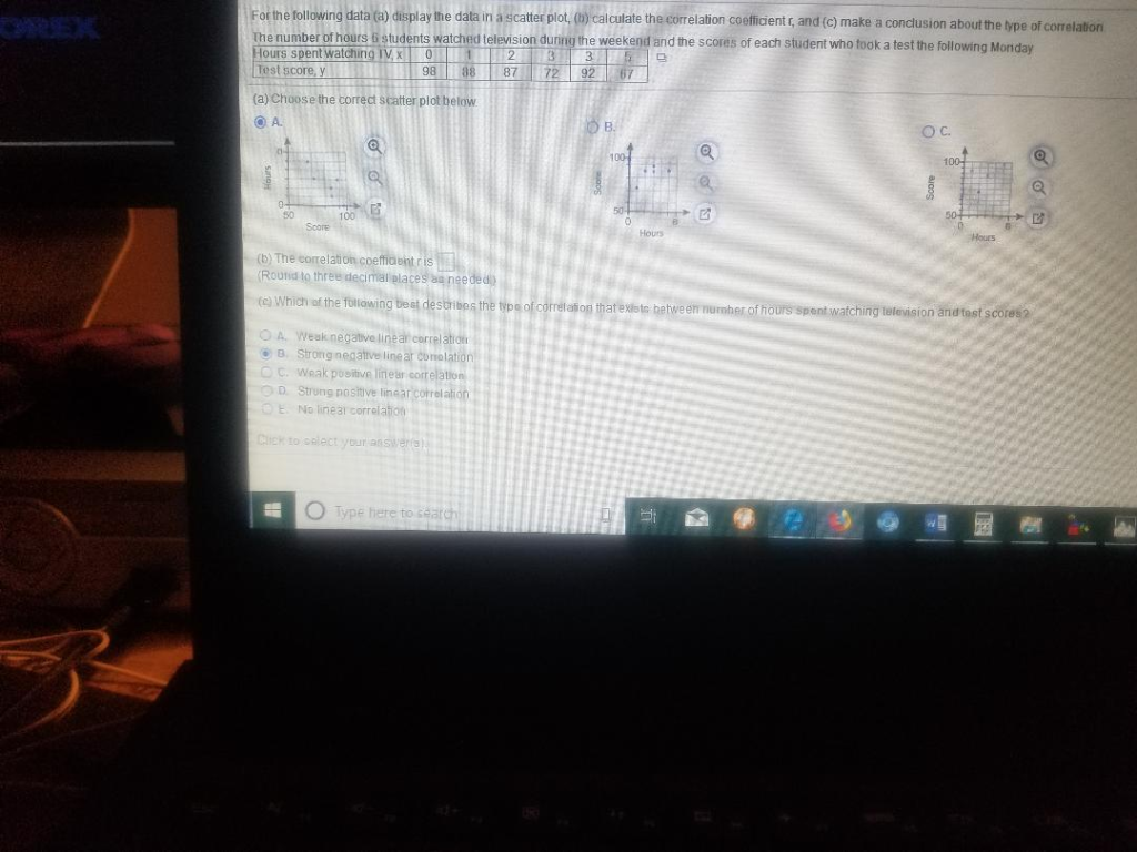 Solved For the following data (a) display the data in a | Chegg.com
