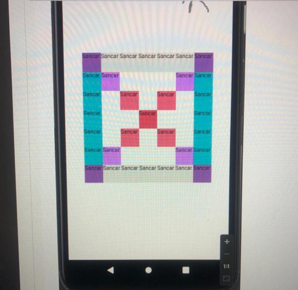 Solved Design the following layout, using Row's/Column's, | Chegg.com