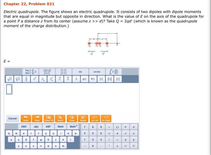 Solved Chapter 22, Problem 021 Electric quadrupole. The | Chegg.com