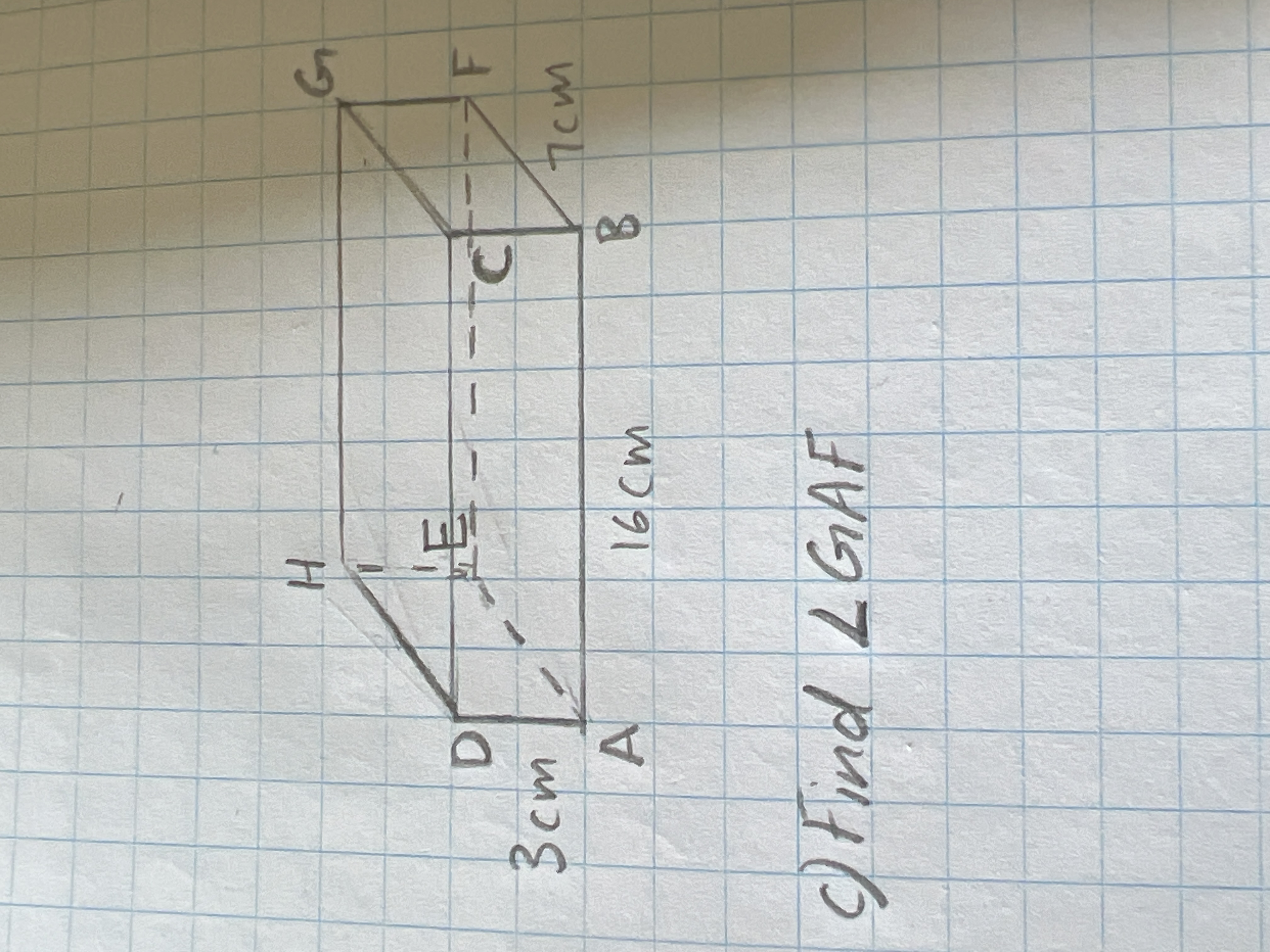 Solved c) ﻿Find angle GAF | Chegg.com