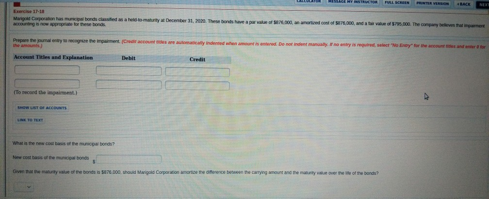 Solved CALCULATOR MESSAGE MY INSTRUCTOR FULL SCREEN PRINTER | Chegg.com