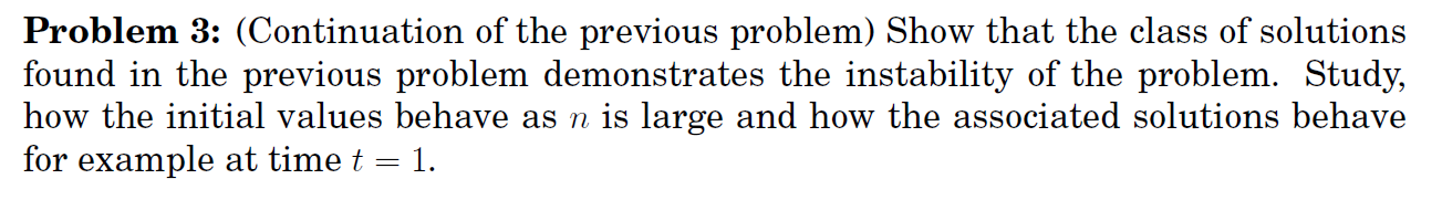 Solved Problem 3: (Continuation of the previous problem) | Chegg.com