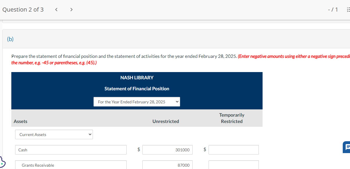 Nash Library, a nonprofit organization, presented the | Chegg.com