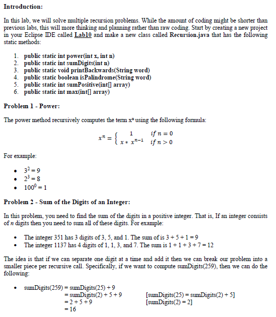Solved Introduction: In this lab, we will solve multiple | Chegg.com