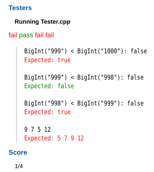 Solved The Simplified Bigint Class Below Stores Its Digits 1673