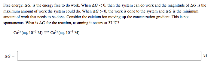 Solved Free energy, AG, is the energy free to do work. When | Chegg.com