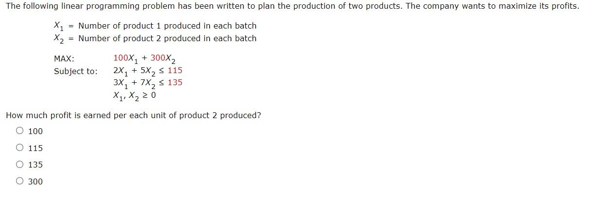 Solved The following linear programming problem has been | Chegg.com