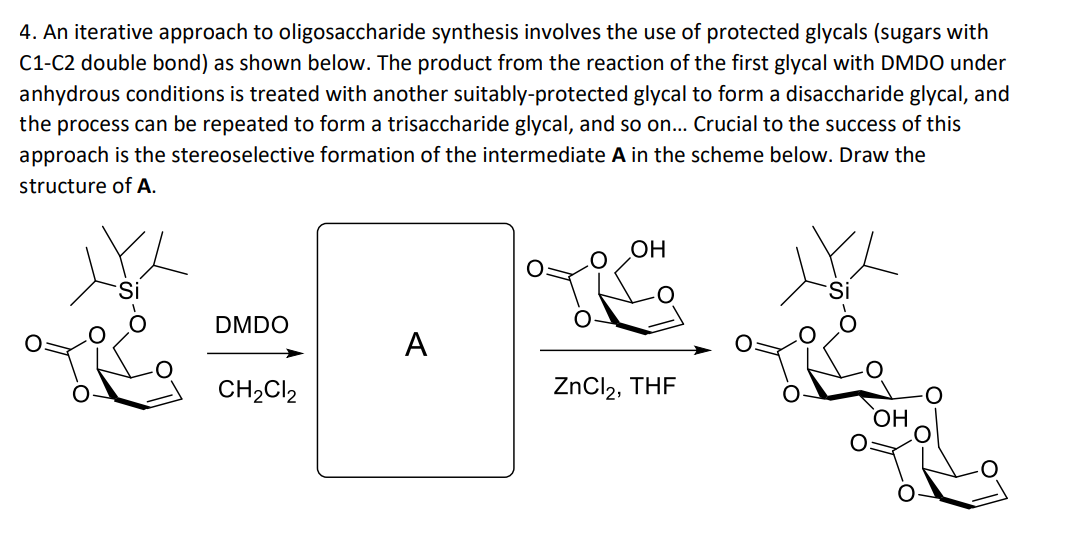 Solved An iterative approach to oligosaccharide synthesis | Chegg.com