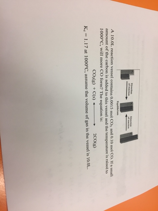 Solved Of Reaction A 10 0l Reaction Vessel Contains 0 0015