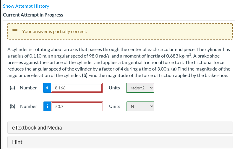 Solved Show Attempt History Current Attempt in Progress Your | Chegg.com