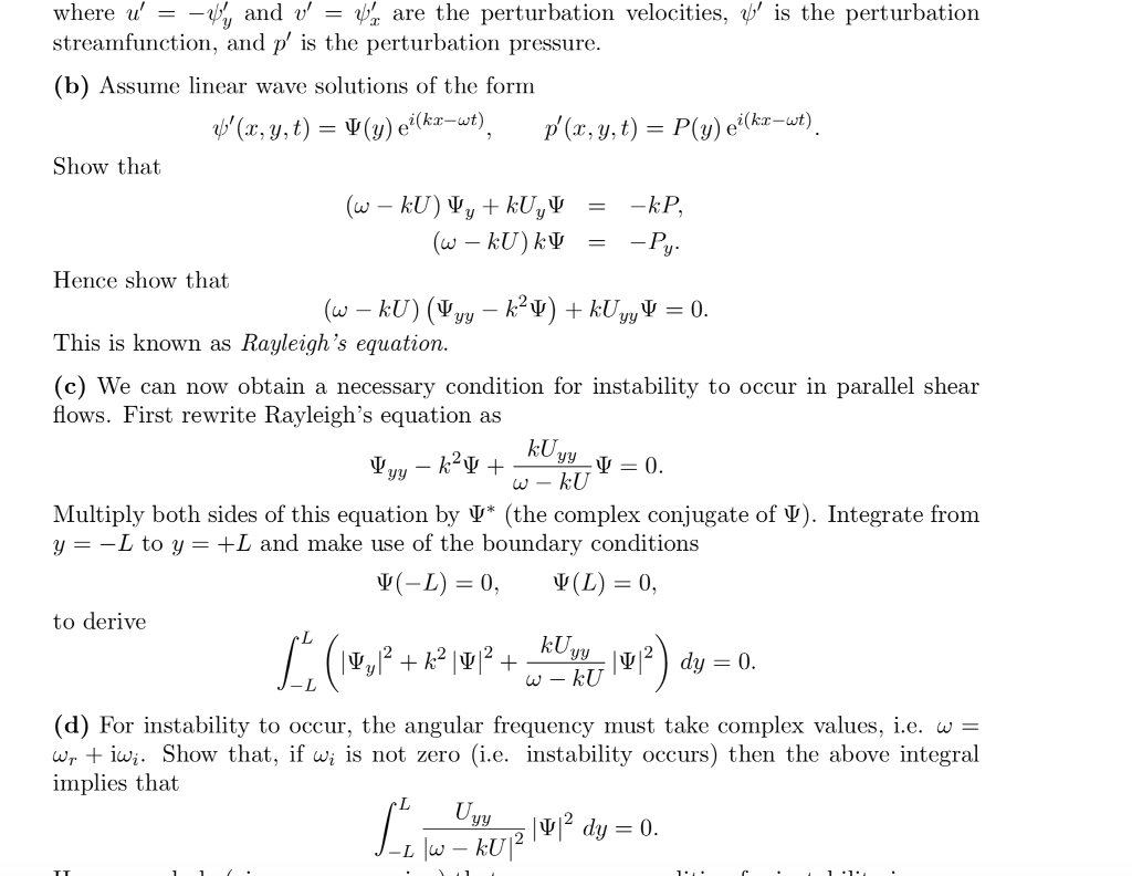 2. The Kelvin-Helmholtz instability, re-visiteod In | Chegg.com