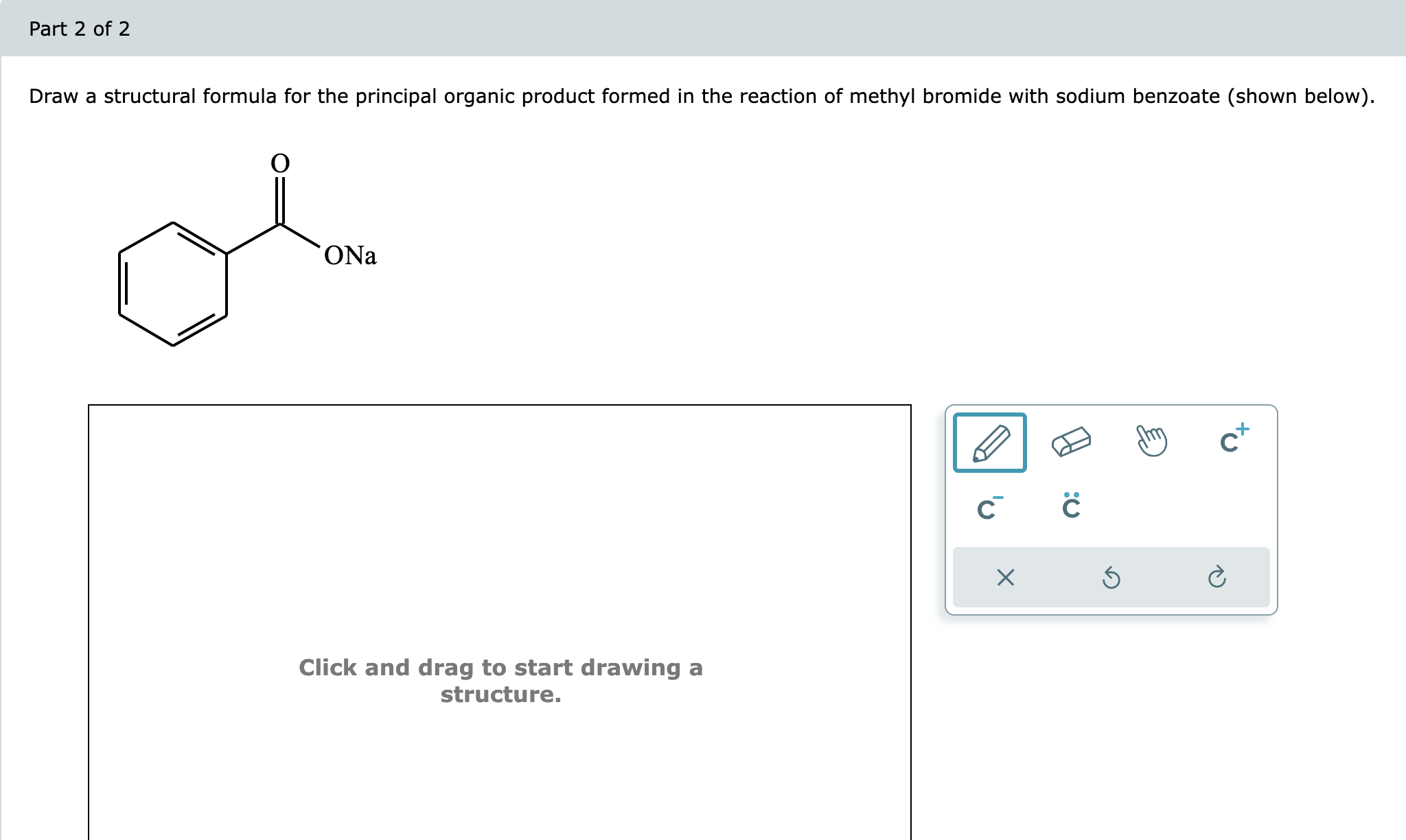 Solved Draw a structural formula for the principal organic | Chegg.com
