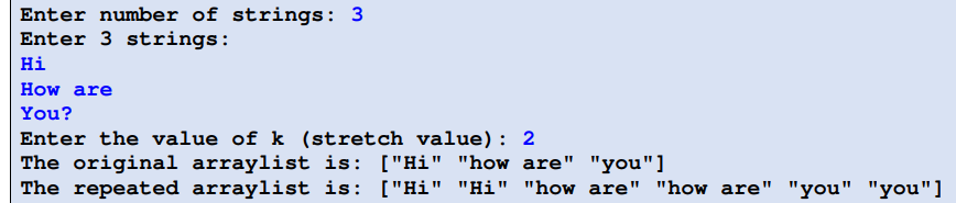 Solved Write a method named repeatElements that accepts an | Chegg.com