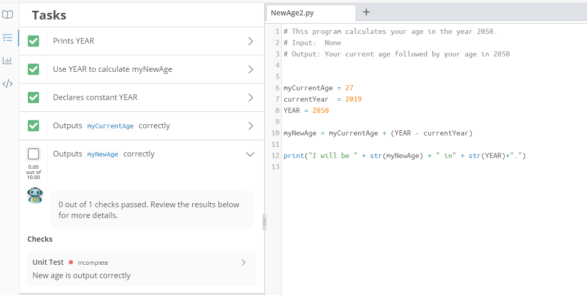 Solved For some reason once I run the program it's telling | Chegg.com