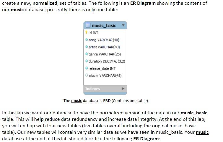 Solved Part 1 Our New Normalized Database Contains 4 7238