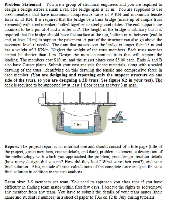 Problem Statement: You are a group of structural | Chegg.com