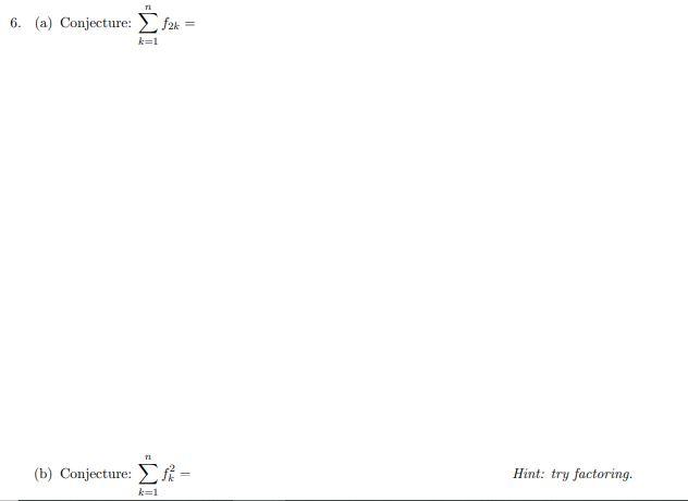 Solved For each problem, write out the sums for the first | Chegg.com