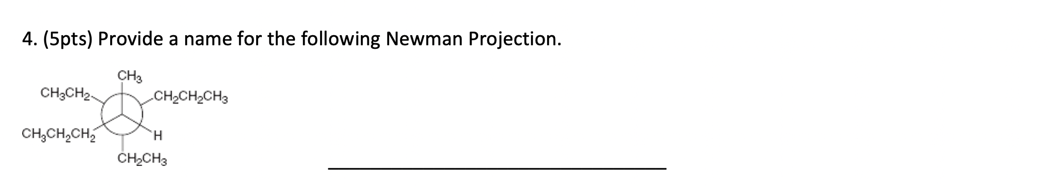 Solved 4. (5pts) Provide a name for the following Newman | Chegg.com