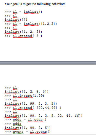 Solved 2. Implement a class intlist which a list that stores | Chegg.com