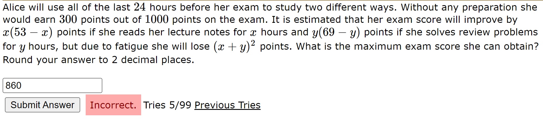 Solved Alice will use all of the last 24 hours before her | Chegg.com