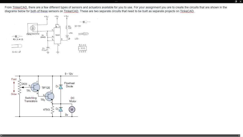 Solved ох From TinkerCAD, there are a few different types of | Chegg.com