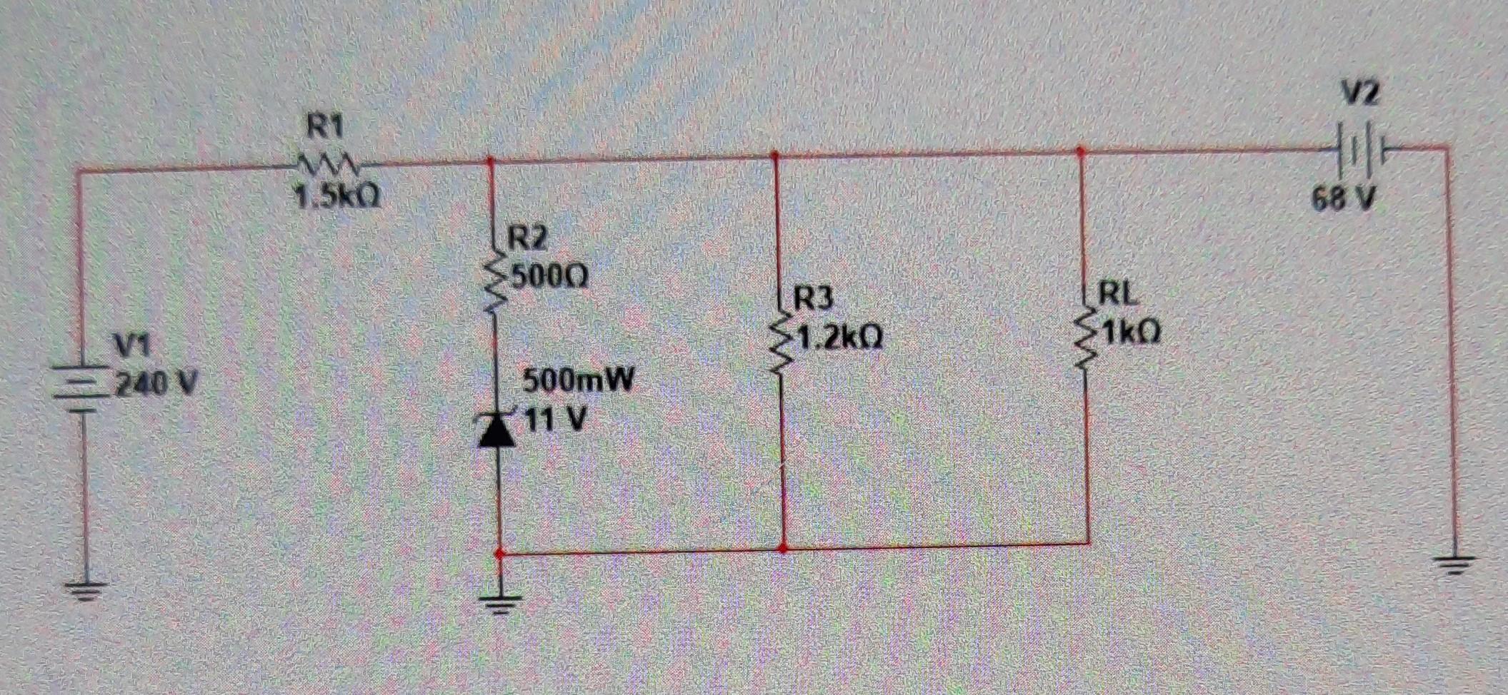Solved Given the circuit, find Vr1, Vr2, Vr3, IR1, IR2, | Chegg.com