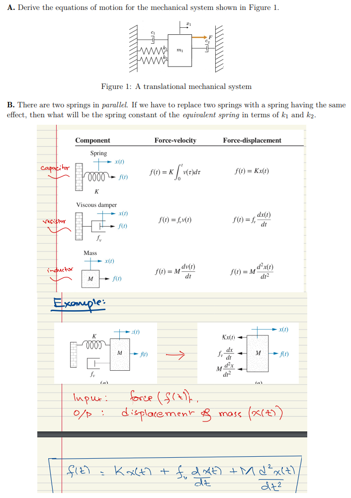 Solved Using the provided example, A. ﻿Derive the equations | Chegg.com