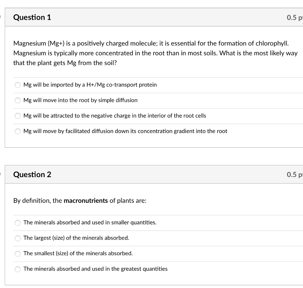 Solved Magnesium ( Mg+ ) is a positively charged molecule; | Chegg.com