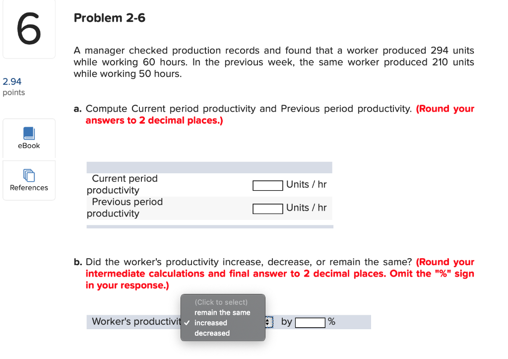 Solved Problem 2-6 A manager checked production records and | Chegg.com