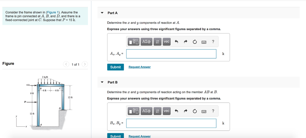 Solved Consider the frame shown in (Figure 1). Assume the | Chegg.com