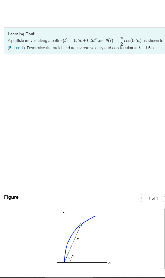 Solved Learning Goal: A particle moves along a path | Chegg.com