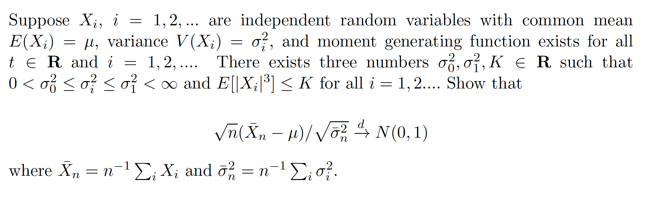 Solved Suppose Xi,i=1,2,… are independent random variables | Chegg.com