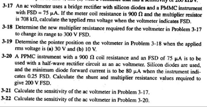 Ac Voltmeter Using Half Wave Rectifier
