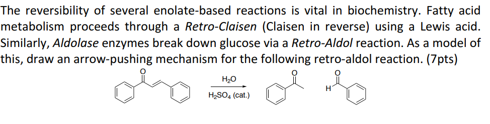 Solved The reversibility of several enolate-based reactions | Chegg.com