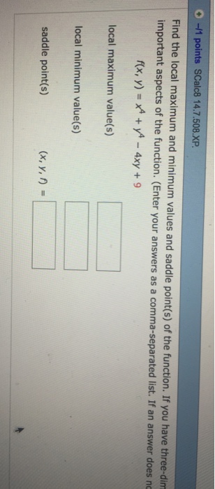 Solved 1. -11 points SCalc8 14.7.506.XP Find the absolute | Chegg.com Solved 1. -11 points SCalc8 14.7.506.XP Find the absolute | Chegg.com