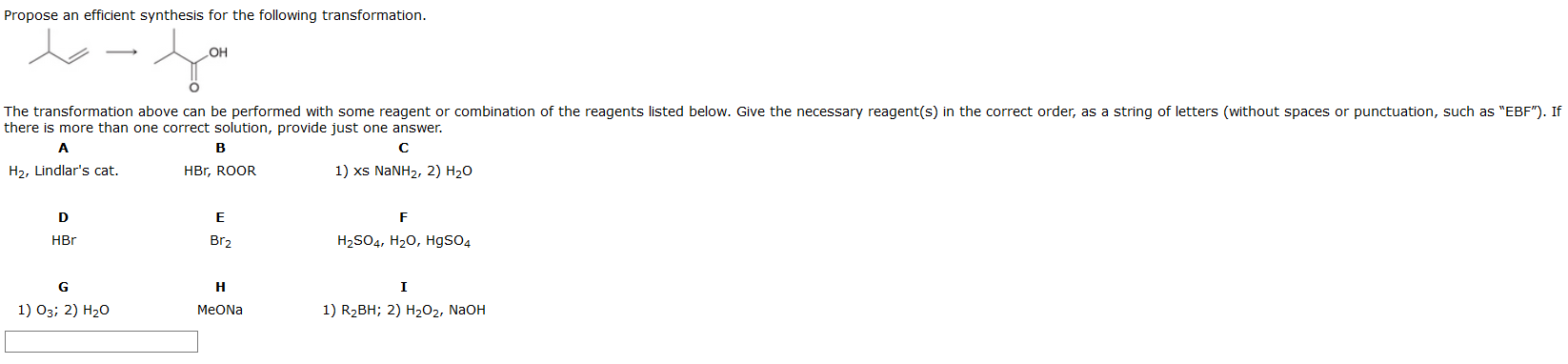Solved Propose an efficient synthesis for the following | Chegg.com