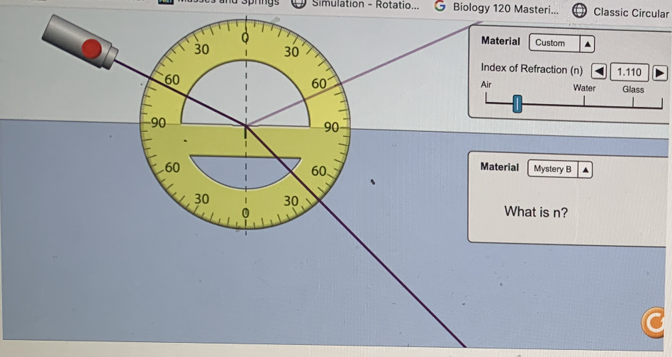 Solved Simulation - Rotatio... G Biology 120 Masteri... | Chegg.com